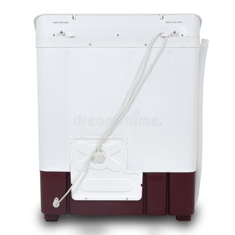 Washing Machine in White Background Stock Image - Image of white ...