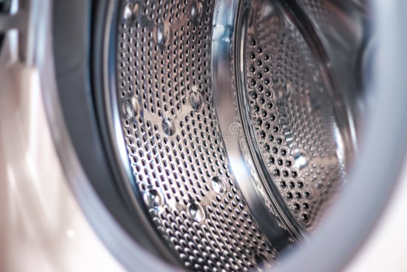 Washing Machine Drum, Inner Surface. Laundry and Service Stock Image ...