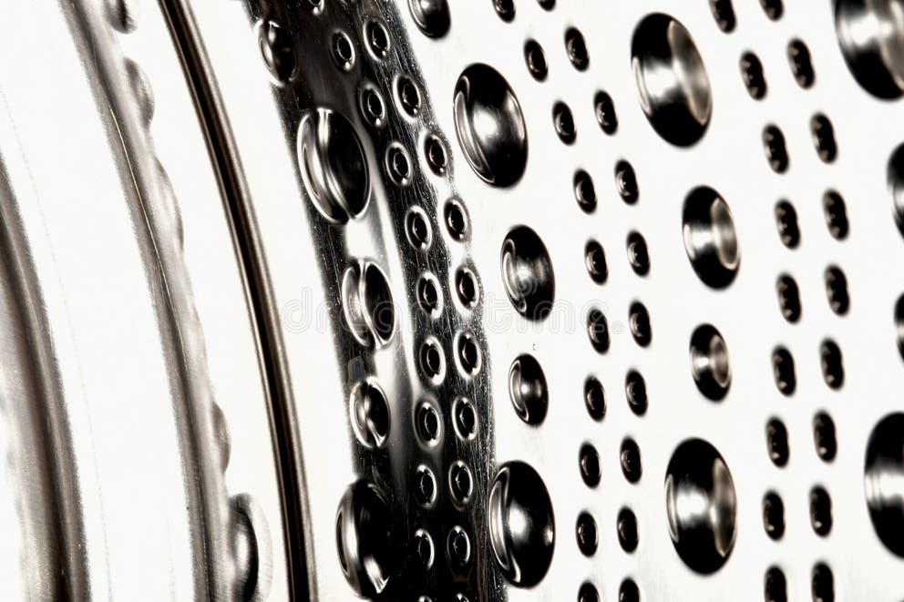 Washing Machine Drum in a Macro View Stock Image - Image of appliance ...