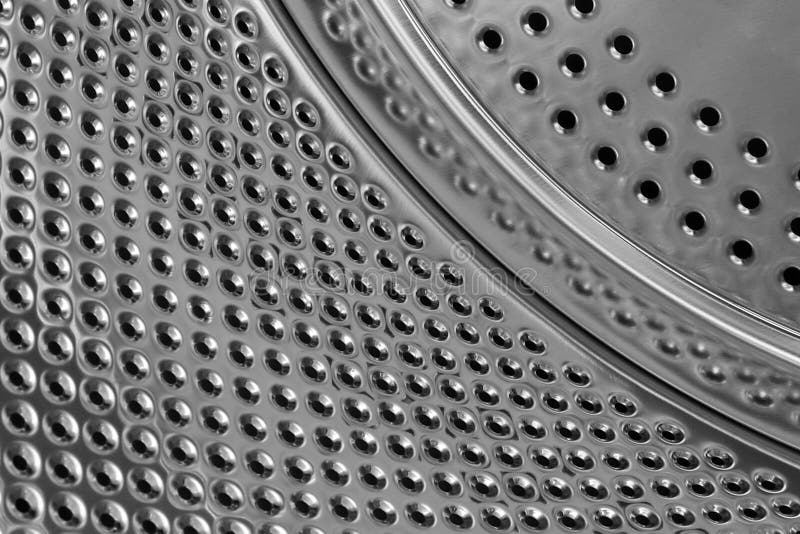 Washing Machine Drum Metal Texture Background Stock Image - Image of ...