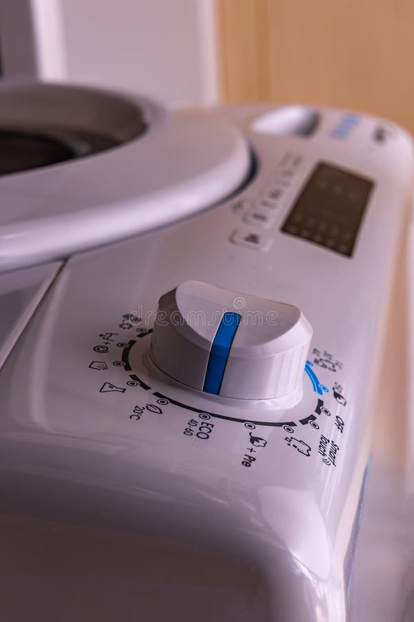 Washing in a Washing Machine, Ecological Program, Saving Energy and ...