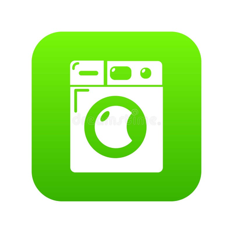 Washing Machine Icon Green Stock Illustrations – 1,183 Washing Machine ...