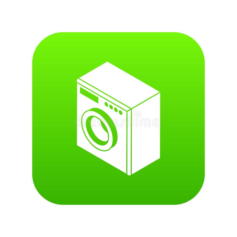Washing Machine Icon Green Stock Illustrations – 1,183 Washing Machine ...