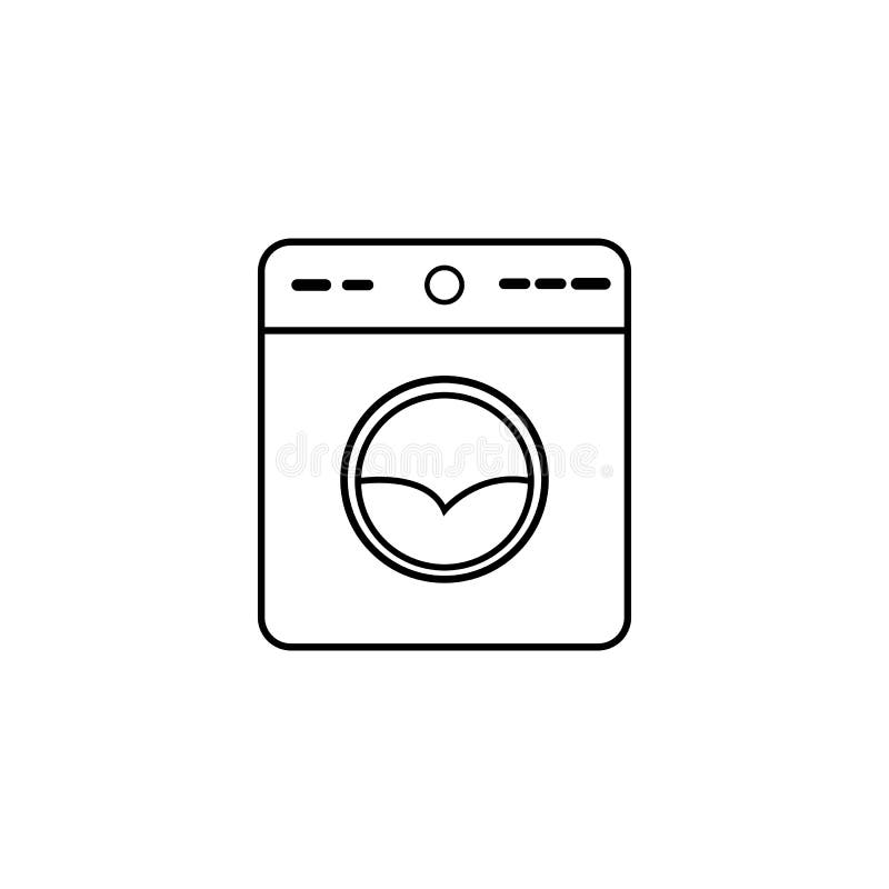 Washing machine icon logo stock illustration. Illustration of launder ...