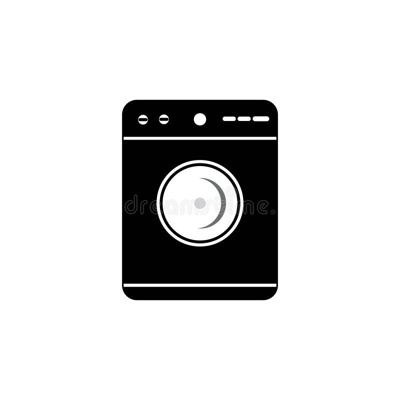 Washing machine icon logo stock illustration. Illustration of ...