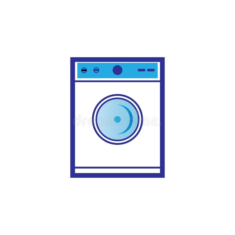 Washing machine icon logo stock illustration. Illustration of ...