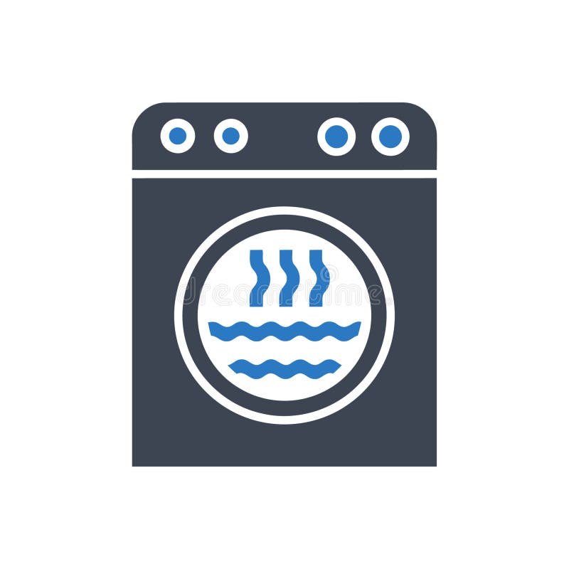 Washing Machine Icon stock vector. Illustration of water - 361752712