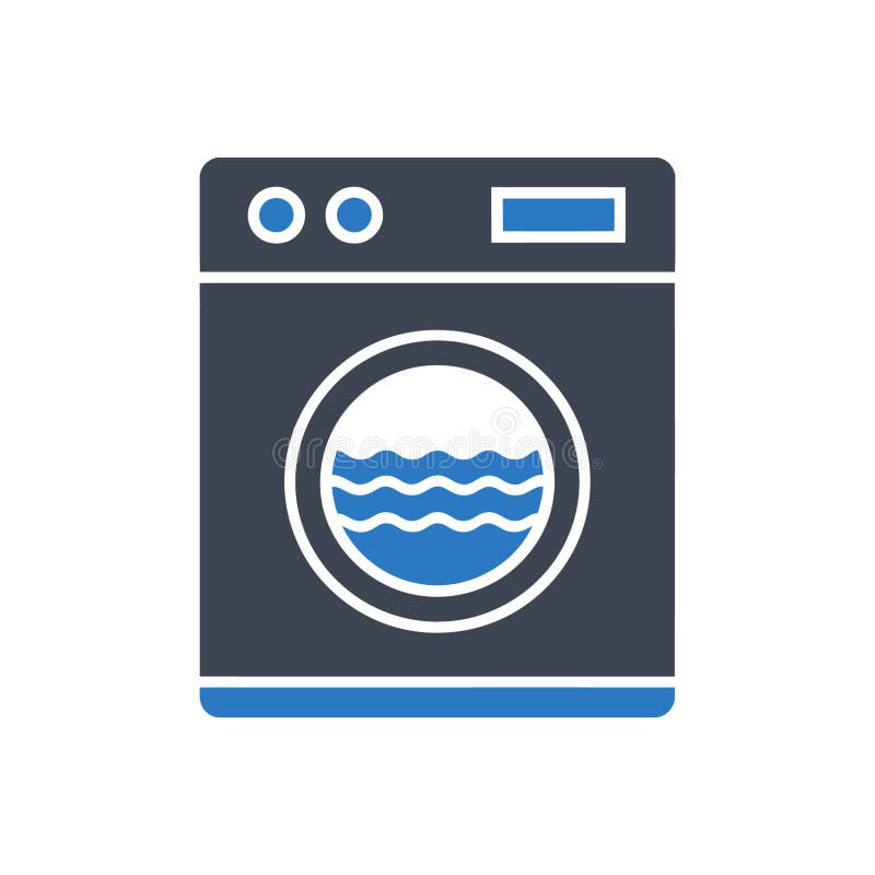 Washing Machine Icon stock vector. Illustration of vector - 361752986