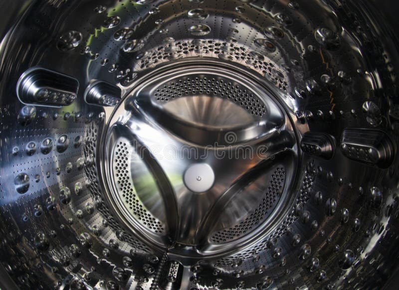Washing Machine Interior with Circular Shapes Stock Photo - Image of ...
