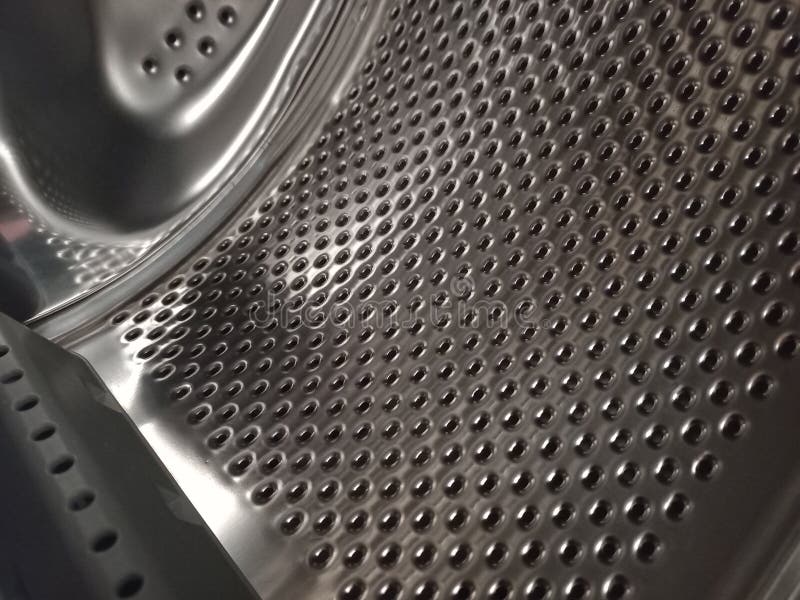Washing Machine Interior Stainless Steel Stock Image - Image of machine ...