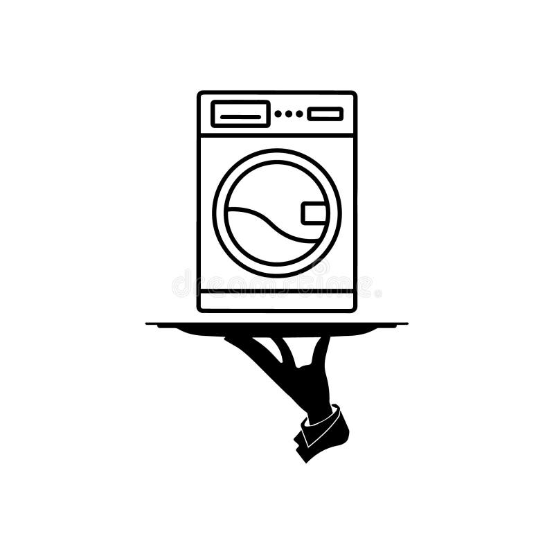 Washing Machine Control Panel Icon Vector Stock Vector - Illustration ...
