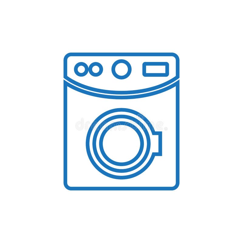 Washing machine logo stock vector. Illustration of design - 185783085