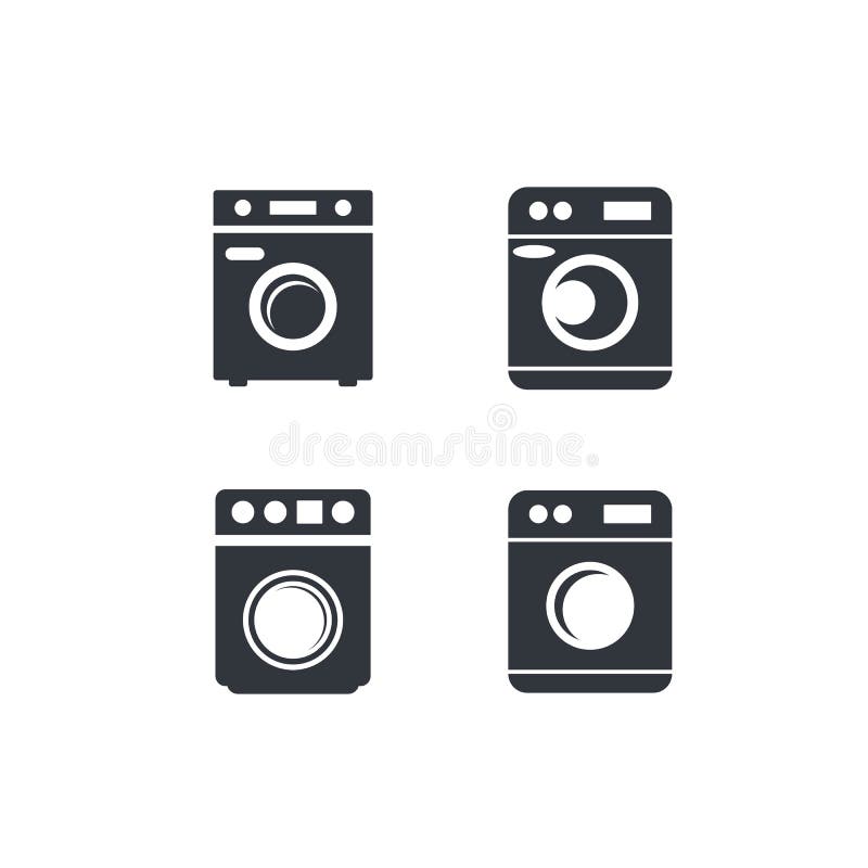 Washing machine logo stock vector. Illustration of multimedia - 187653660
