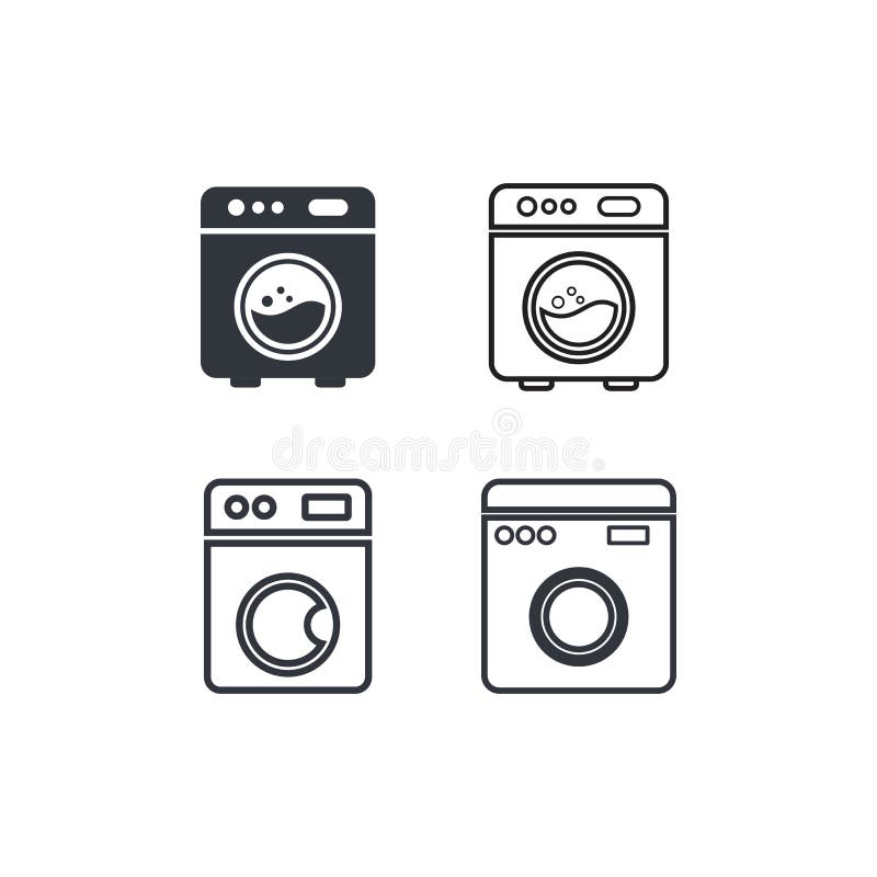 Washing machine logo stock vector. Illustration of clothes - 187653676