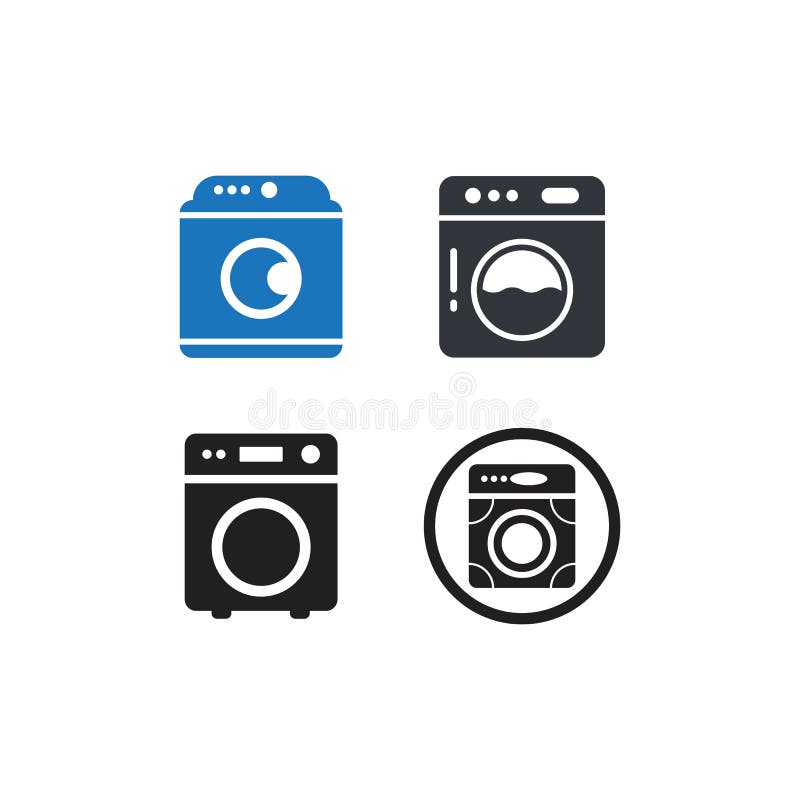 Washing machine logo stock vector. Illustration of clothing - 187653743