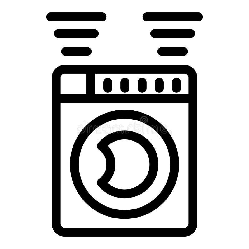 Washing Machine Making Noise Icon Depicting Malfunction Stock ...