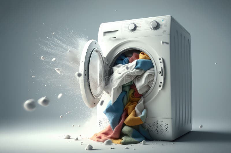 Washing machine stock illustration. Illustration of electronic - 268399142
