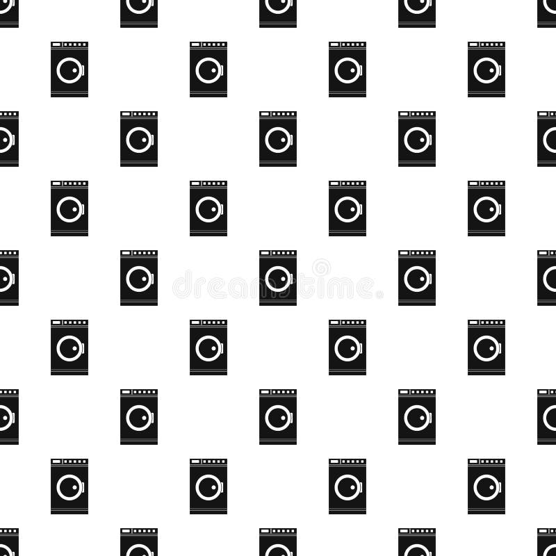 Washing Machine Pattern, Simple Style Stock Vector - Illustration of ...