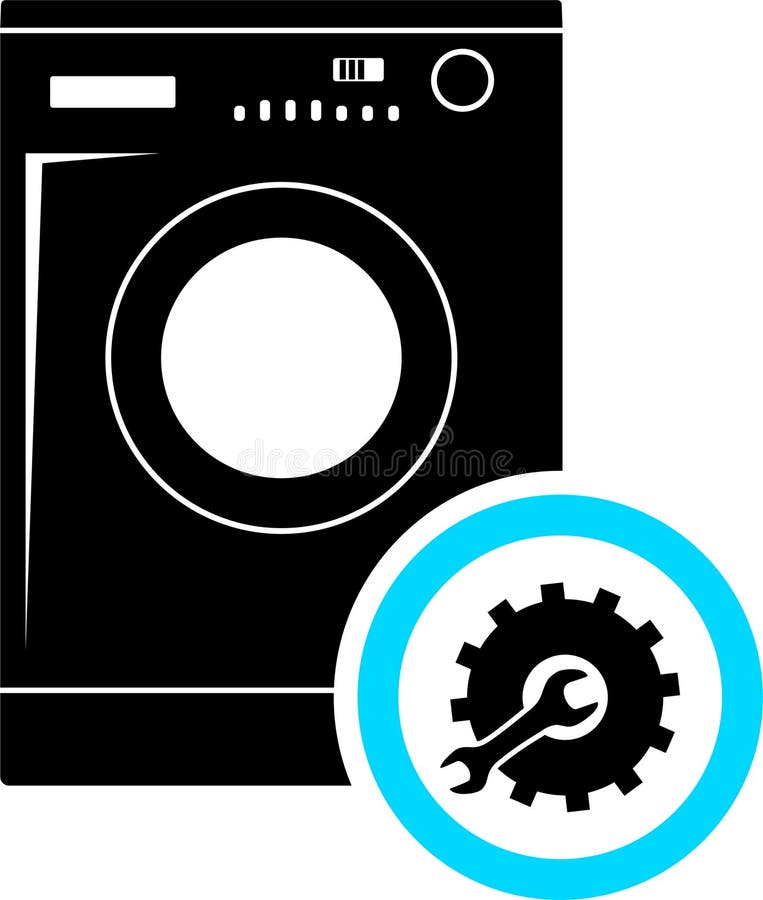 Washing Machine Repair Service. Vector Illustration. Stock Vector ...