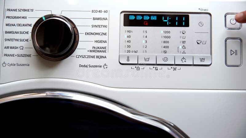 During Washing, the Washing Machine is Turned Off with the Power Button ...