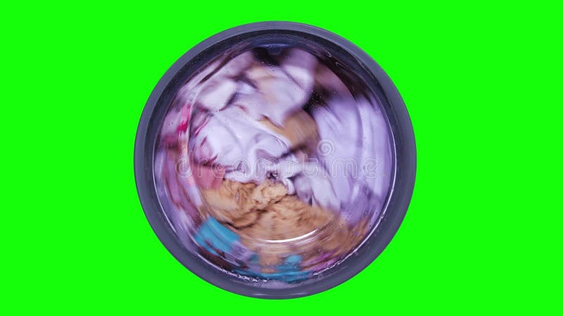 Washing Machine Runs on Green Screen Stock Footage - Video of closeup ...