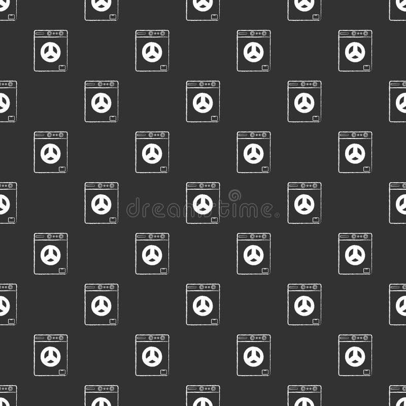 Washing Machine Seamless Pattern Stock Illustration - Illustration of ...