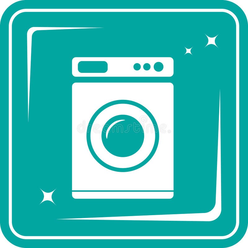 Laundry Service Poster Design. Icons Circle Label with Text Stock ...