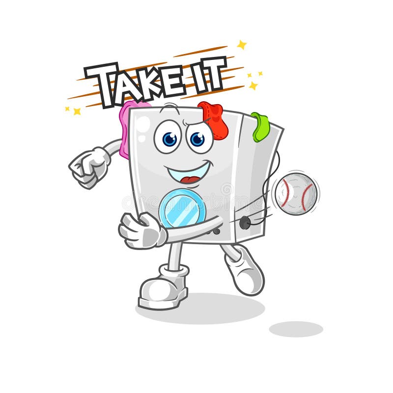 Cartoon Baseball Pitching Machine Stock Illustrations – 3 Cartoon ...