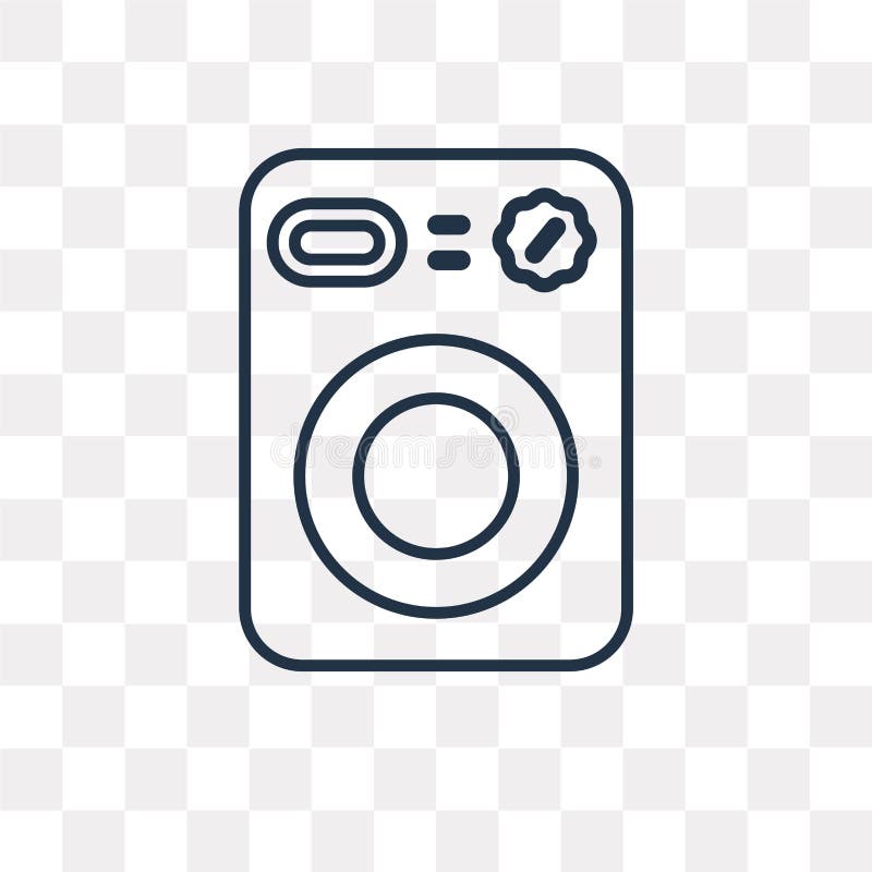 Washing Machine Icon Vector Isolated on White Background, Washing ...