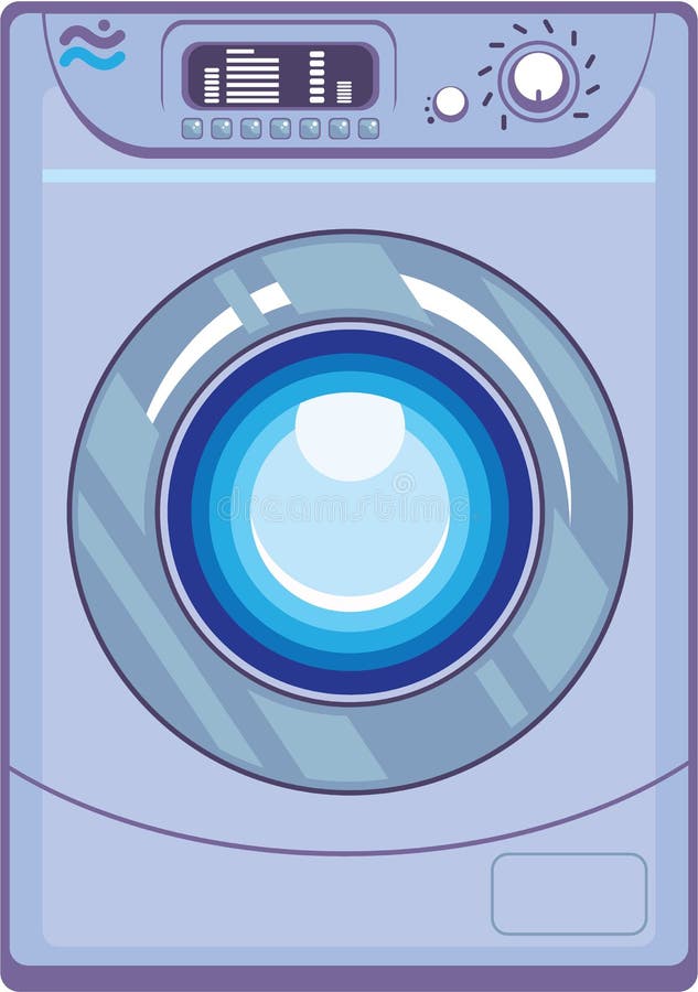 Washing machine stock vector. Illustration of rinse, gentle - 41586484