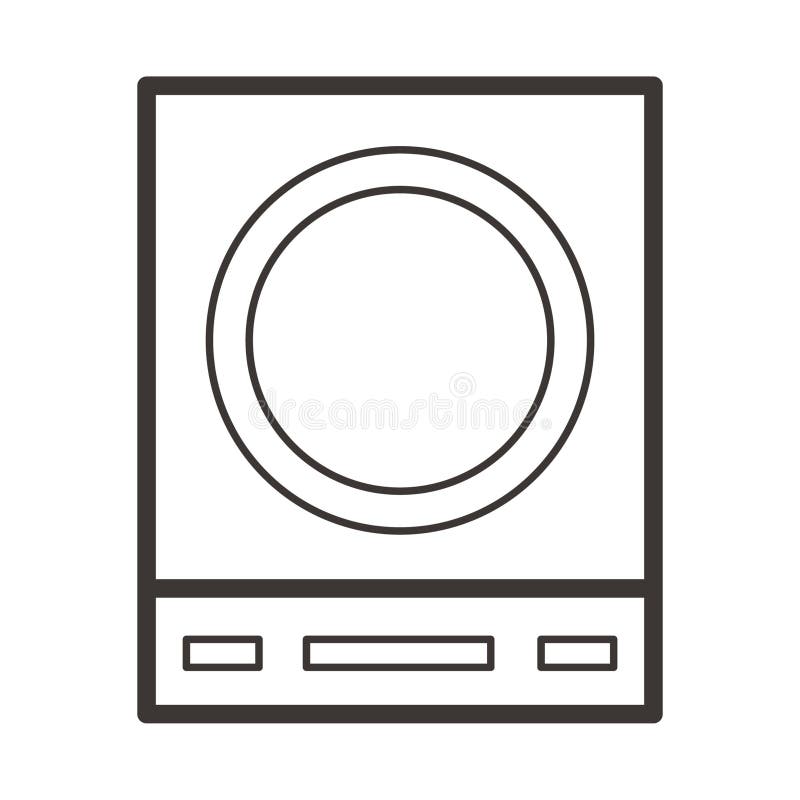 Washing Machine. Vector Illustration Decorative Design Stock Vector ...