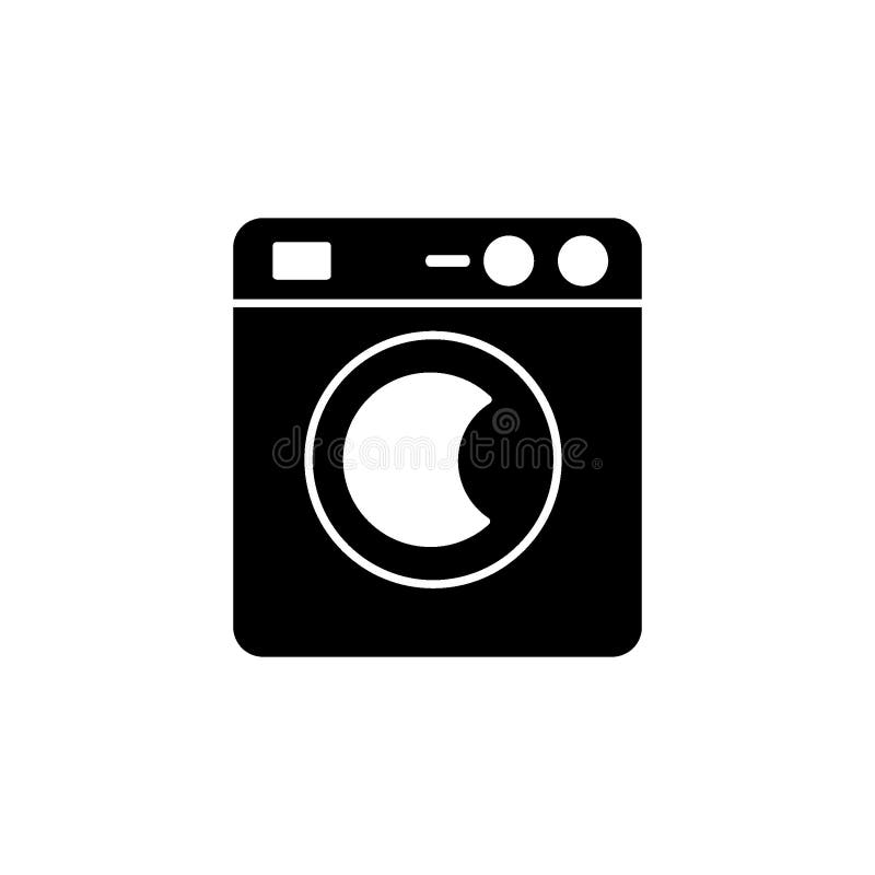 Washing Machine. Vector Illustration Decorative Design Stock Vector ...