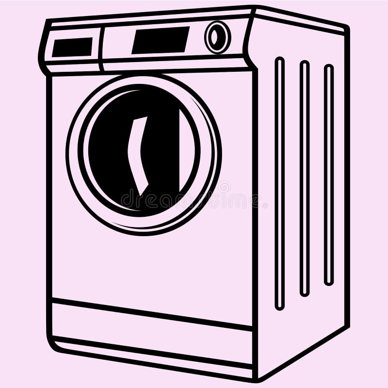 Silhouette Washing Machine Stock Illustrations – 3,493 Silhouette ...