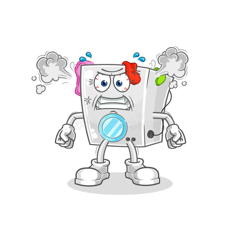 Angry Machine Washing Stock Illustrations – 49 Angry Machine Washing ...