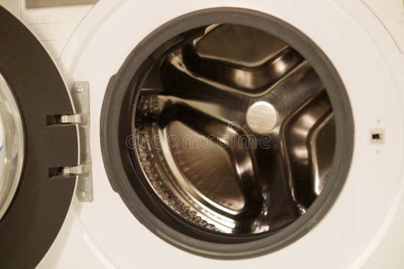 Washing machine. stock image. Image of chrome, washer - 176804121