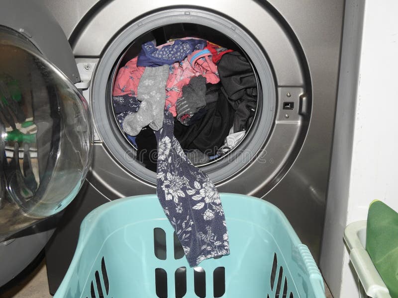 Laundry Washed and Ready To Hang Out Side Stock Image - Image of ...