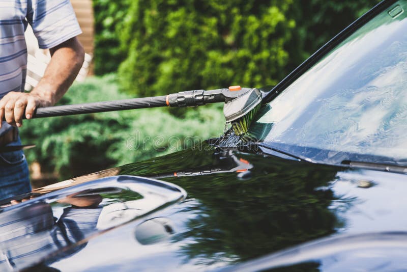 Washing of Modern Machine with Special Tool Stock Photo - Image of tool ...