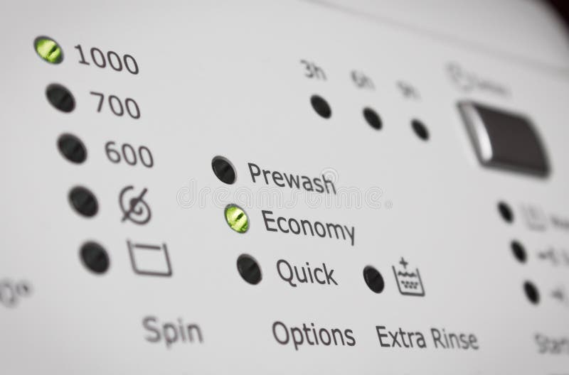 Washing options stock image. Image of brand, list, panel - 42404985