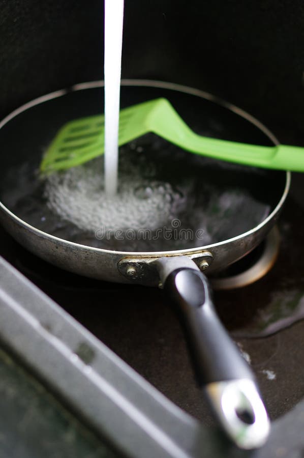 Washing pan stock image. Image of dirty, clear, water - 44274703