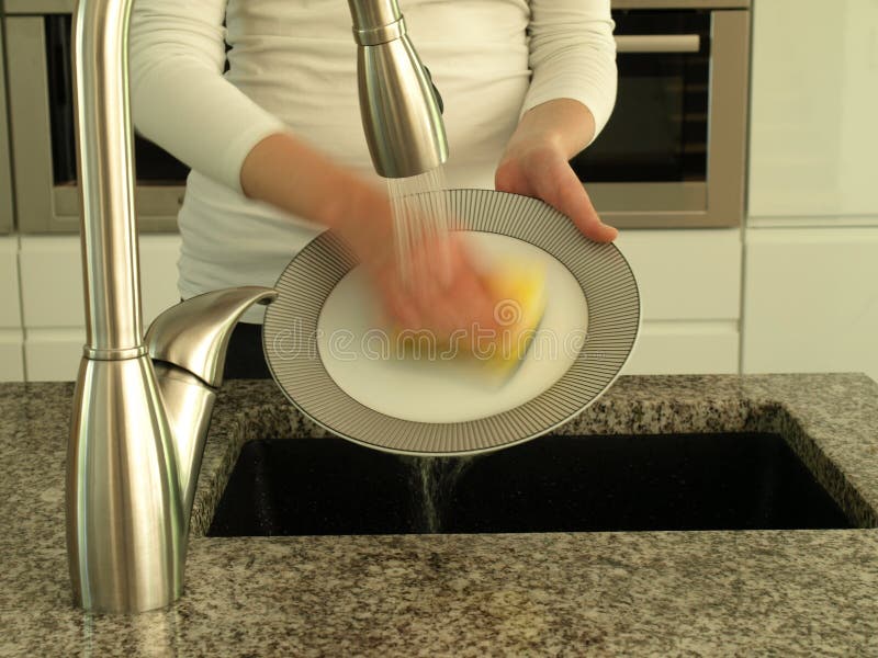 Washing stock image. Image of sink, female, dishes, sponge - 30832995