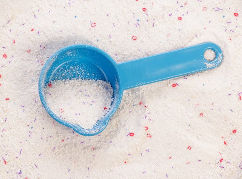 Washing Powder and Blue Container Stock Image - Image of equipment ...