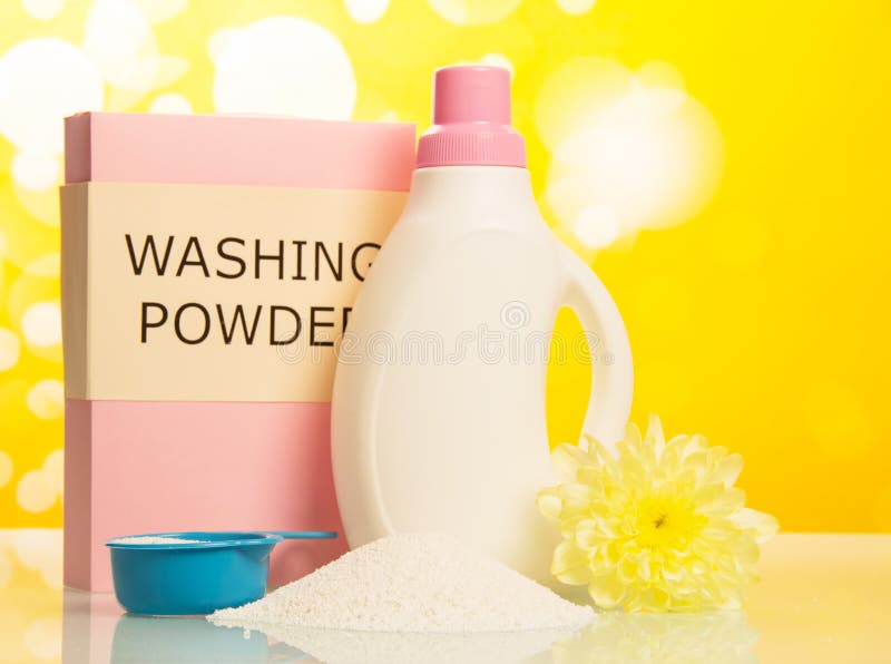 Washing Powder and Cleaning Item Stock Photo - Image of atomizer ...