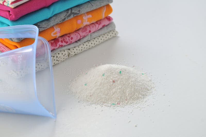 Washing Powder for Colored Fabrics Stock Image - Image of cleanse ...