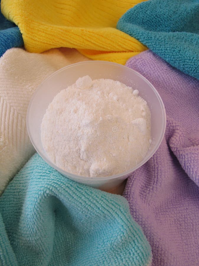 Washing Powder and Colored Laundry Stock Image - Image of cotton, mild ...