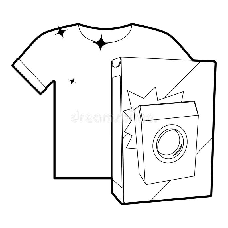 Washing Powder for Colored Things Icon Outline Stock Vector ...