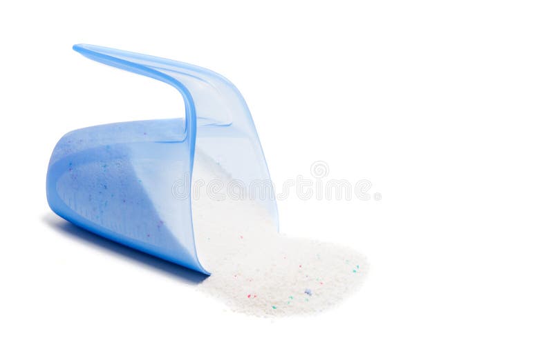 Washing Powder in a Measuring Cup Isolated Stock Photo - Image of ...