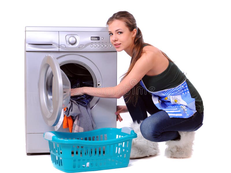 Washing stock image. Image of garment, housewife, happy - 33578033