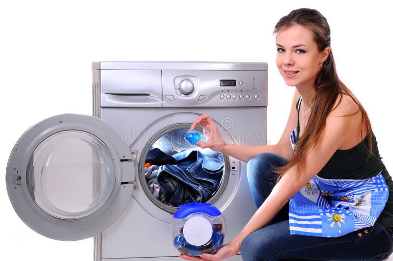Washing stock image. Image of isolated, holding, basket - 33578191