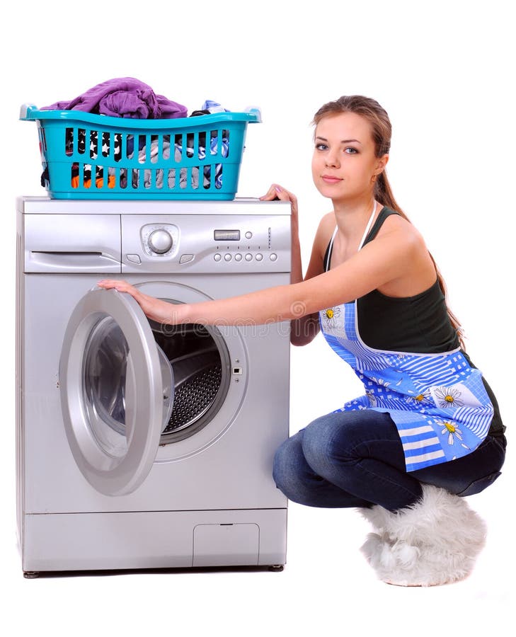 Washing stock photo. Image of machine, laundering, adult - 33578210