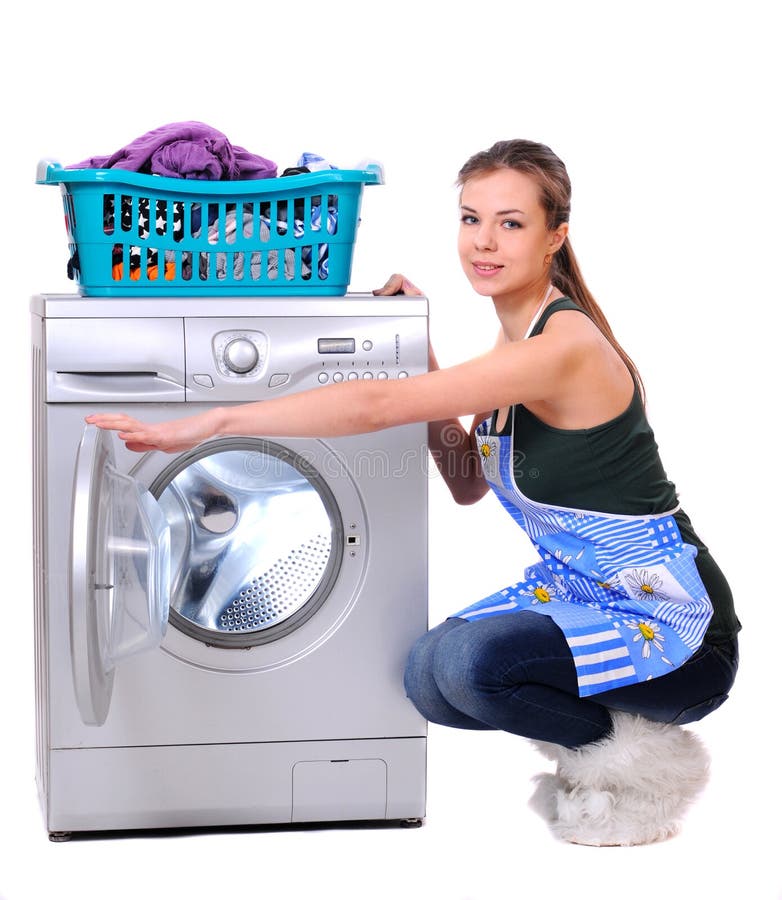 Washing stock image. Image of isolated, housewife, laundering - 33578217